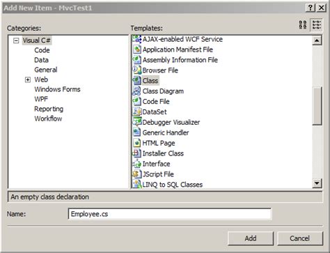 Aspnet Mvc 入門 2 モデル、コントローラ、ビューの追加 Mvc Aspnet 入門
