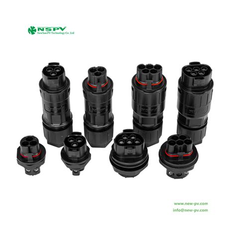 Black Solar Inverter Ac Connector For Ac Coupling System Inverter At