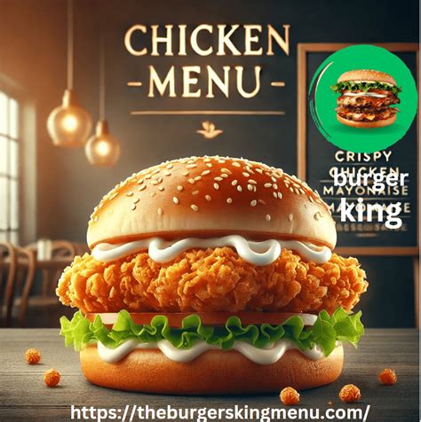 Burger King Chicken Menu With Prices 2025 The Burger King Menu
