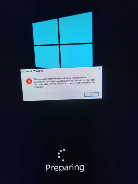 I Was Trying To Reset My Computer To Factory Settings And Now I Have This Error Every Time I