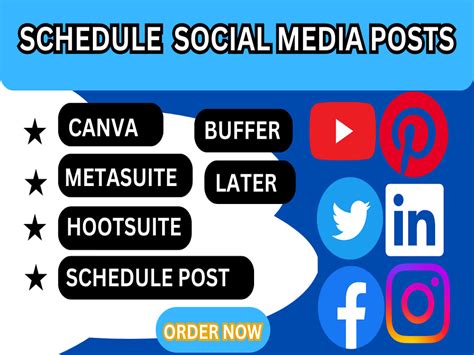 Schedule Social Media Posting Using Hootsuite Buffer Canva Meta Suite