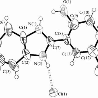 The Molecular Structure Of HL HCl Showing The Atomlabelling Scheme Download Scientific