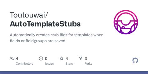 Github Toutouwaiautotemplatestubs Automatically Creates Stub Files For Templates When Fields