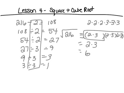 F10 74 Square Root And Cube Root Math Showme