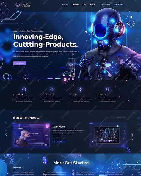 Dynamic Layout Web With Parallax Scrolling Effect Futuristic Figma Effect Layout Concept Poster