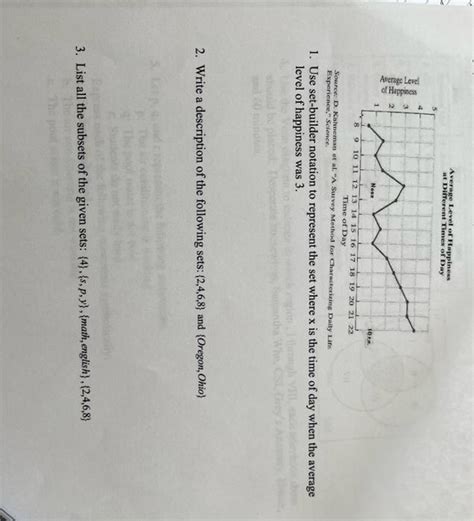 Solved Experience Science 1 Use Set Builder Notation To