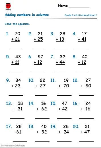 Earthworm Math Worksheets Grades 2 3 Worksheets Library