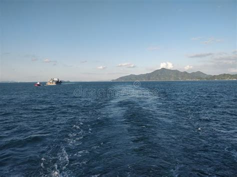 Ship Trail After Ship Passing Over Sea Stock Image Image Of Trail Passing 290690103