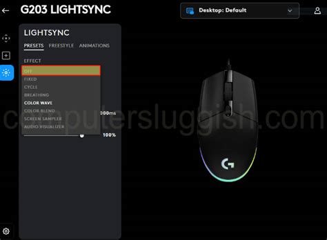 How To Turn Off Gaming Mouse Light Computersluggish