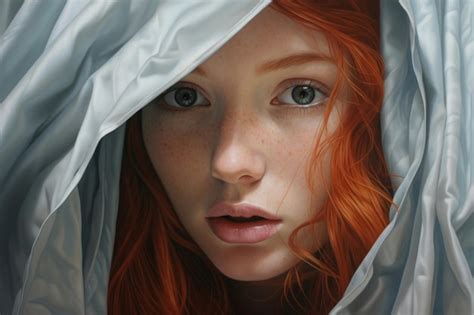 Premium Ai Image Hyper Realistic Illustration Of A Womans Face