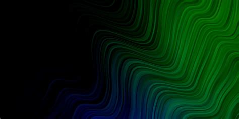 Dark Multicolor Vector Pattern With Lines Colorful Illustration With Curved Lines Template For