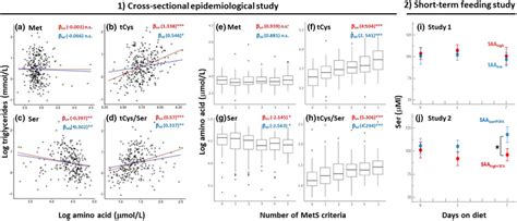 Associations Between Cysteine Serine And Triglycerides In