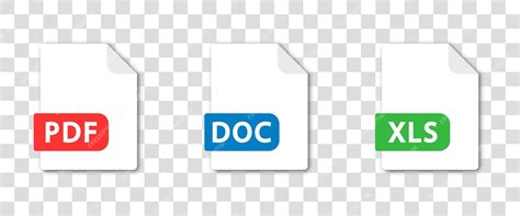 premium vector document file icons doc pdf xls flat icon vector
