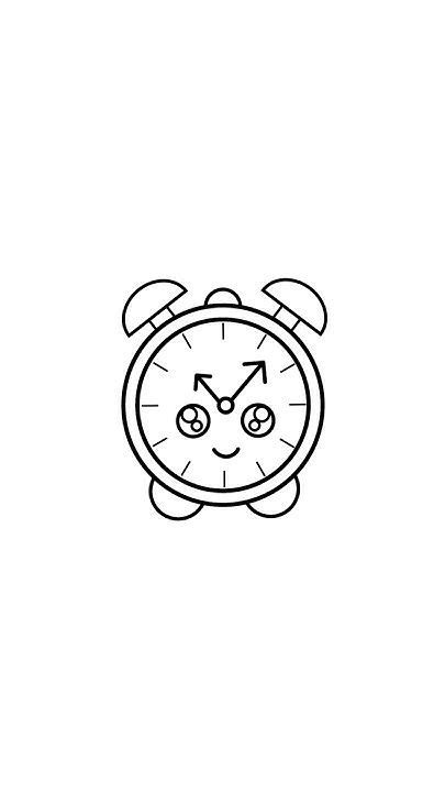 How To Draw A Cute Alarm Clock Drawing Lanterndraws Howtodraw