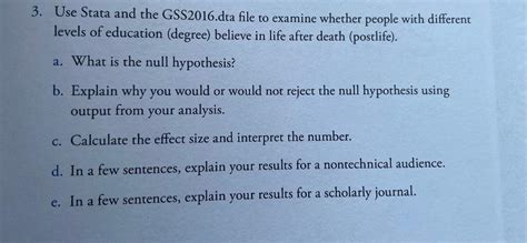 Solved Stata Show Codes Used An Introduction To