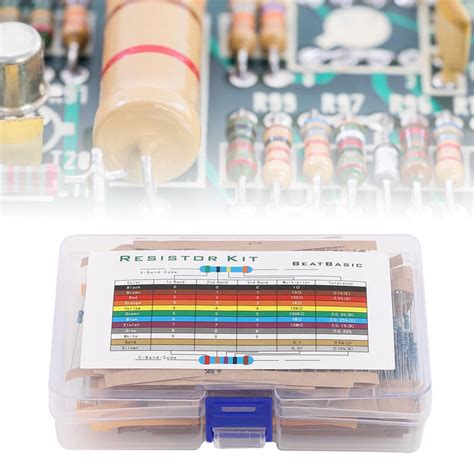 Doact Resistor Assorted Kit 1 4w Resistor 1280pcs Metal Film Resistor
