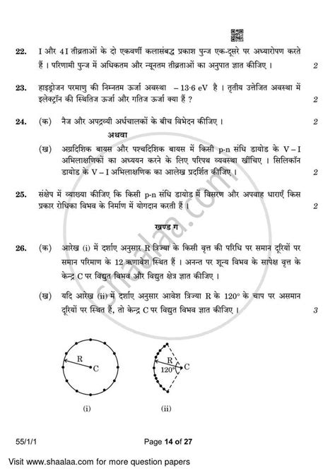 Physics 2022 2023 Science English Medium Class 12 55 1 1 Question Paper With Pdf Download
