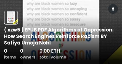 Xzw5 Epub Pdf Algorithms Of Oppression How Search Engines