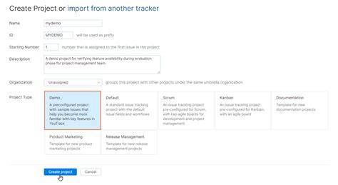 Demo Projects Youtrack Server