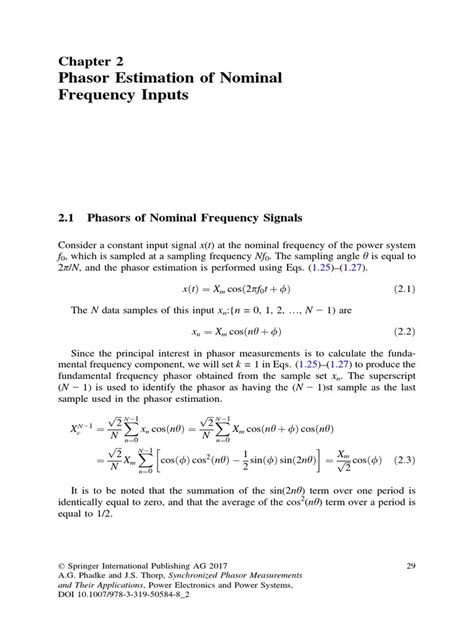 Fasores Pdf Errors And Residuals Estimation Theory
