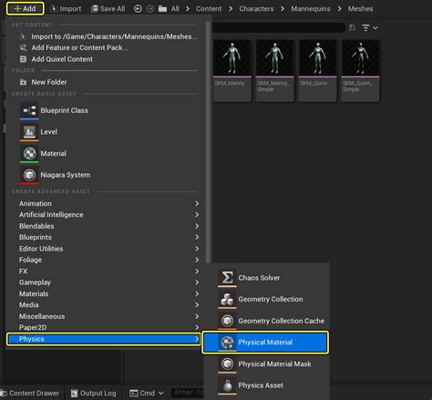 Physical Materials User Guide For Unreal Engine Unreal Engine 54 Documentation Epic