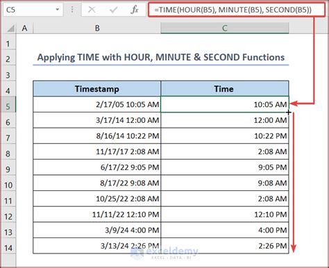 Excel Convert Timestamp To Time 4 Easy Ways Exceldemy