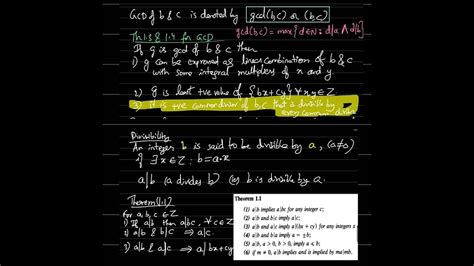 Divisibility Divison Algorithm Gcd Proofs In Telugu Youtube