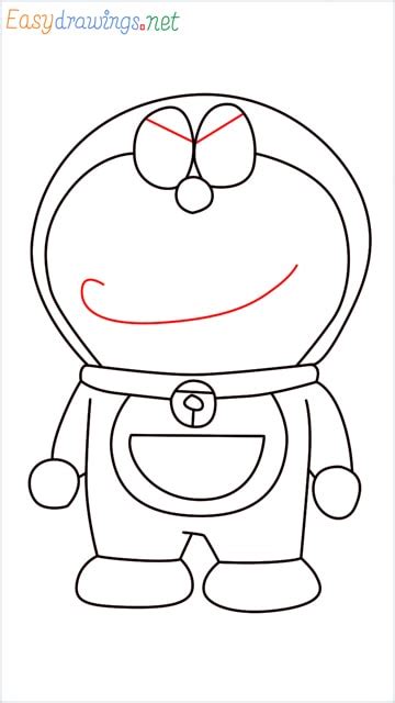How To Draw Doraemon Step By Step Examples Video