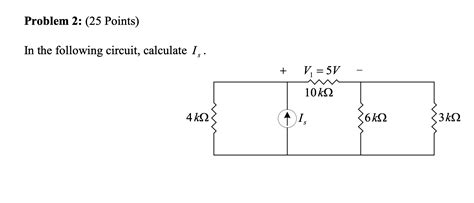 Solved In The Following Circuit Calculate Is Chegg
