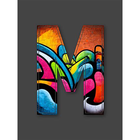 Graffiti Bubble Letters M