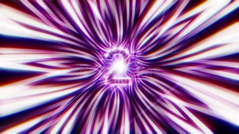 Five Seconds Countdown With Abstract Hypnotic Star Animation Background