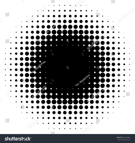 Halftone Element Circular Halftone Pattern Specks Stock Vector Royalty Free 692420806
