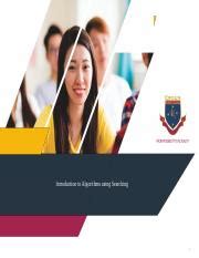 Week Pptx Introduction To Algorithms Using Searching What Is An Algorithm An Algorithm Is