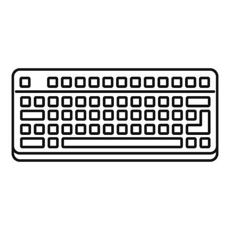 Premium Vector Button Keyboard Icon Outline Button Keyboard Vector Icon For Web Design