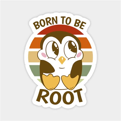 linux penguin root admin geek programmer coder developer cute retro linux magnet teepublic