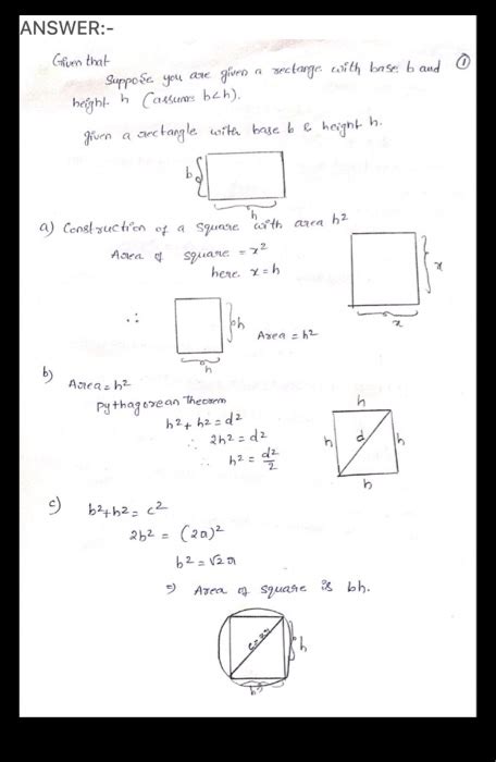 Solved 2 Suppose You Are Given A Rectangle With Base B And Chegg Com