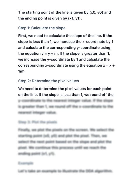 Solution Digital Differential Analyzer Dda Algorithm For Line With