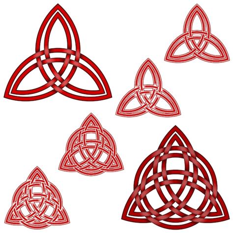 Premium Vector Wicca Symbol Design Of Double Interlaced Triquetra With Circle
