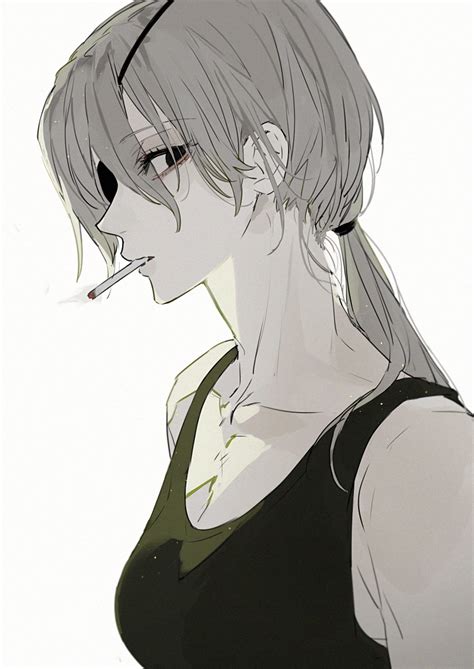Safebooru 1girl Bare Arms Bare Shoulders Black Eyepatch Black Eyes