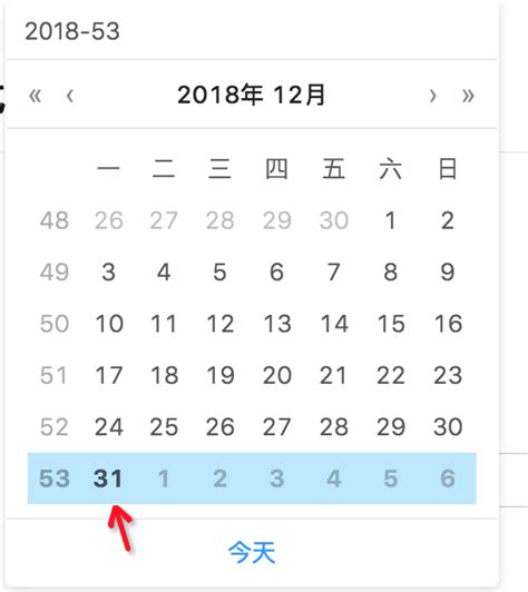 Weekpicker Display A Wrong Week 53 · Issue 2819 · Ng Zorrong Zorro Antd · Github