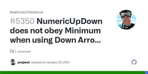 Numericupdown Does Not Obey Minimum When Using Down Arrow If Minimum Uses Binding · Issue 5350