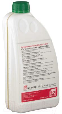 Febi Bilstein Renault Type D / 26580 (1.5л, зеленый) Антифриз купить в ...