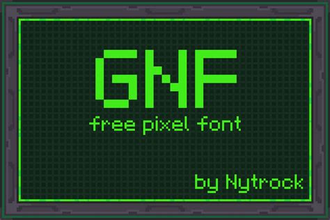 Free Retro Pixel Font Gnf 2d Fonts Unity Asset Store
