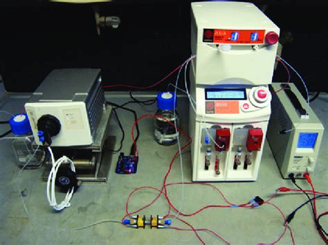 A Schematic And Picture Of The Setup For Measuring Diffusion Mixing In Download Scientific