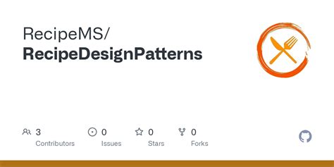Github Recipemsrecipedesignpatterns