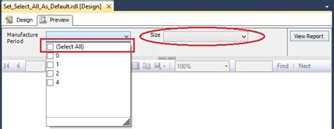 Set Select All As Default For Multi Value Report Parameters In Ssrs