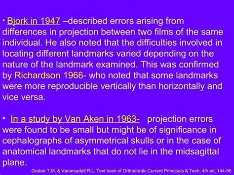 Errors In Cephalometry Pptx Dental Health Diseases And Conditions