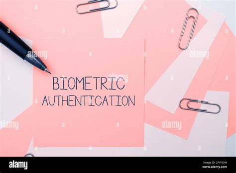 Conceptual Display Biometric Authentication Business Idea Identity