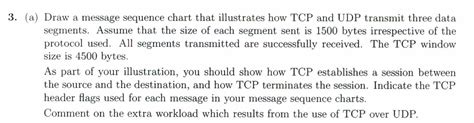 Solved 3 A Draw A Message Sequence Chart That Illustrates