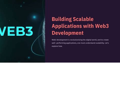 Scalable Web3 Development Best Practices And Strategies Ppt